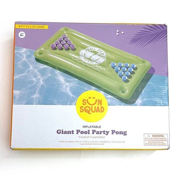 Sun Squad | Other | Sun Squad Inflatable Giant Pool Pong Float Bright ...